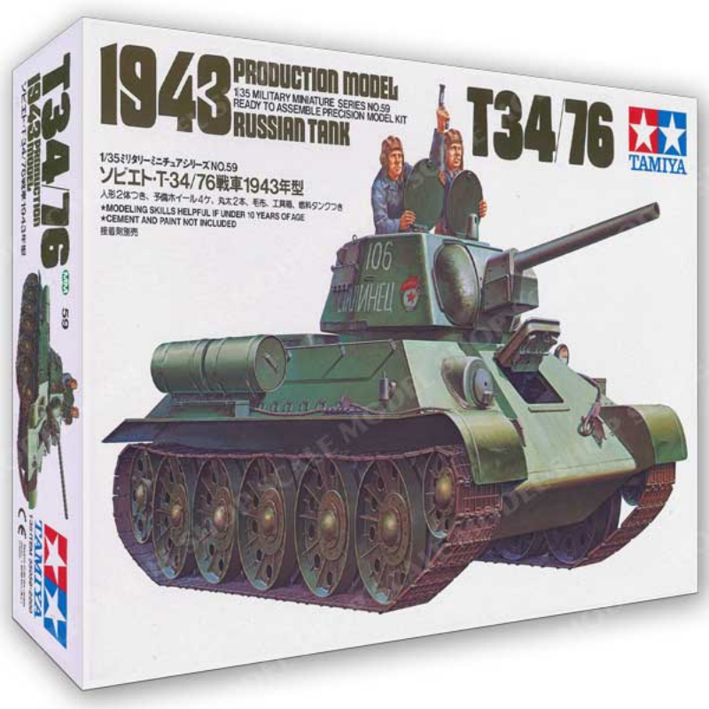 1:35 Russian Tank T-34/76 1943 | Diecast Models 4U
