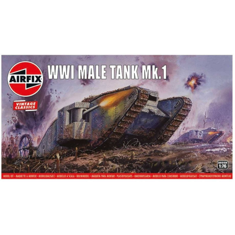 1:76 WWI Male Tank Mk.I | Diecast Models 4U